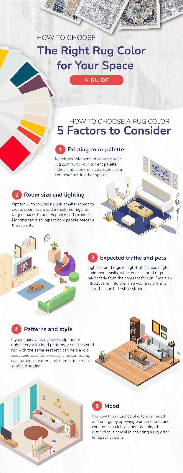 How to Choose the Right Rug Color for Your Space | Eurobel