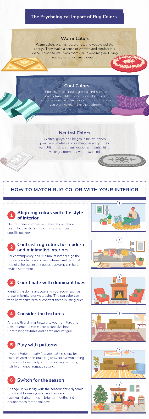 How to Choose the Right Rug Color for Your Space | Eurobel